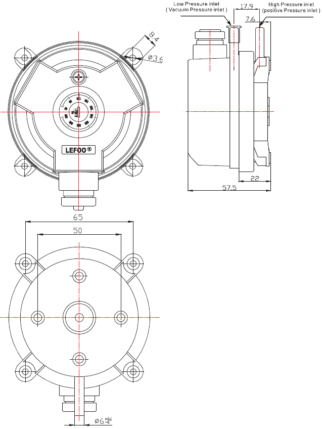 Lefoo LF32-05 (50-500 Па)