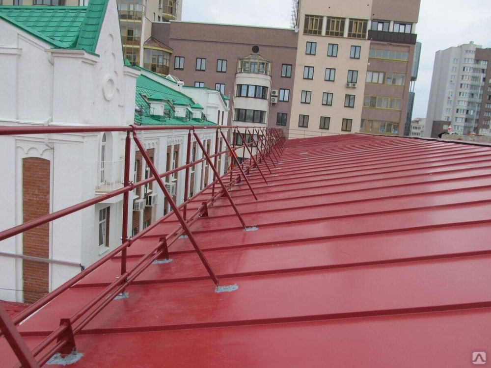 Кровельное ограждение H=1200 мм L=1860 мм RAL 9003, цена в Казани от ...